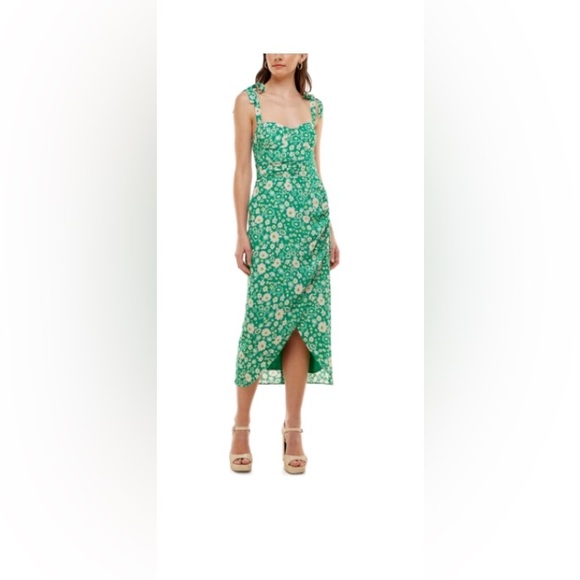 Wayf | Dresses | Wayf Malibu Faux Wrap Midi Dress | Poshmark